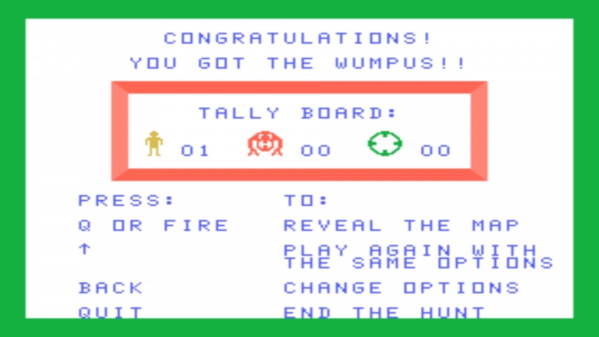 Hunt the Wumpus - TI-99/4A-Pedia